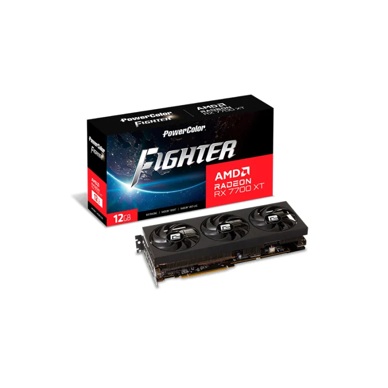 PowerColor FIGHTER Radeon RX 7700 XT 12G OC 顯示卡 - AMD - 顯示卡 - 電腦組件 - 環球 ...